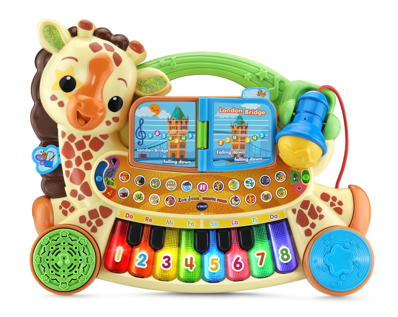 VTech Zoo Jamz Giraffe Piano, Portable Toddler Music Toy