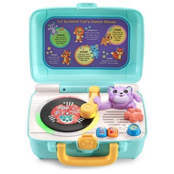 VTech DJ Scratch Cat Record Player, Musical Toy for Infants