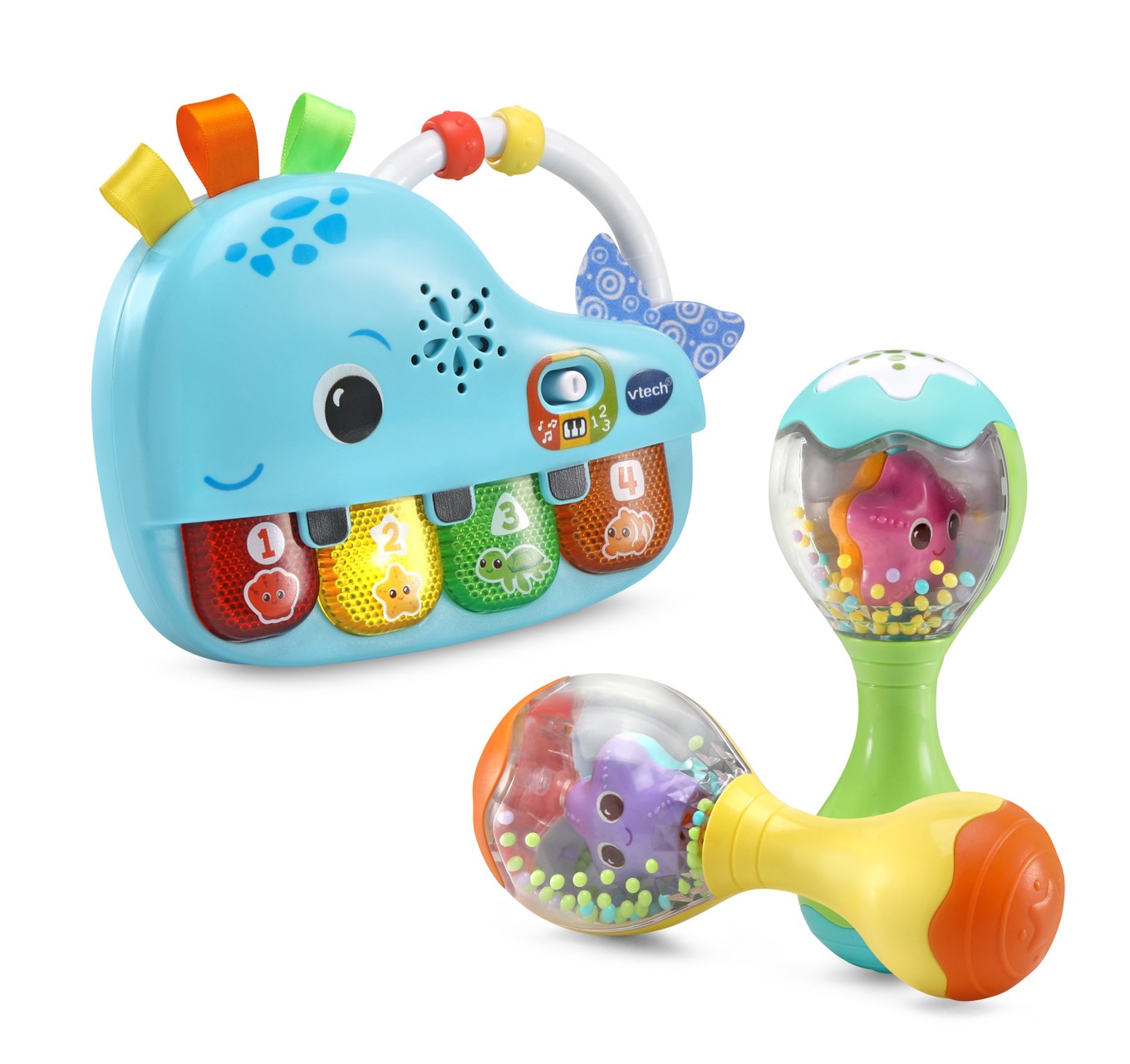 VTech Shake the Sea Musical Piano and Maracas Baby Toy Set