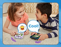 VTech® KidiBuzz™ 3 Black Smart Device, KidiCom Chat™ & Close-Up Lens
