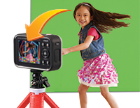 VTech KidiZoom Creator Cam HD Video Kids' Digital Camera, Green Screen