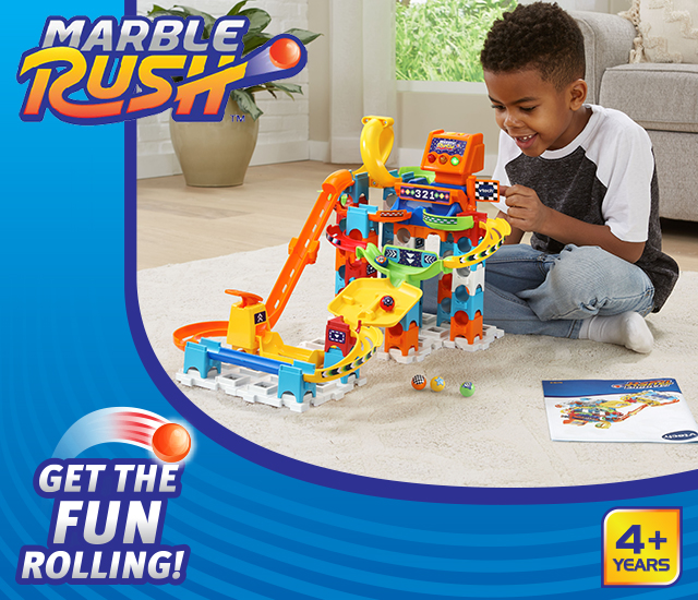 VTech Marble Rush Raceway Set | Gravity Challenge | Marble Run Building Set